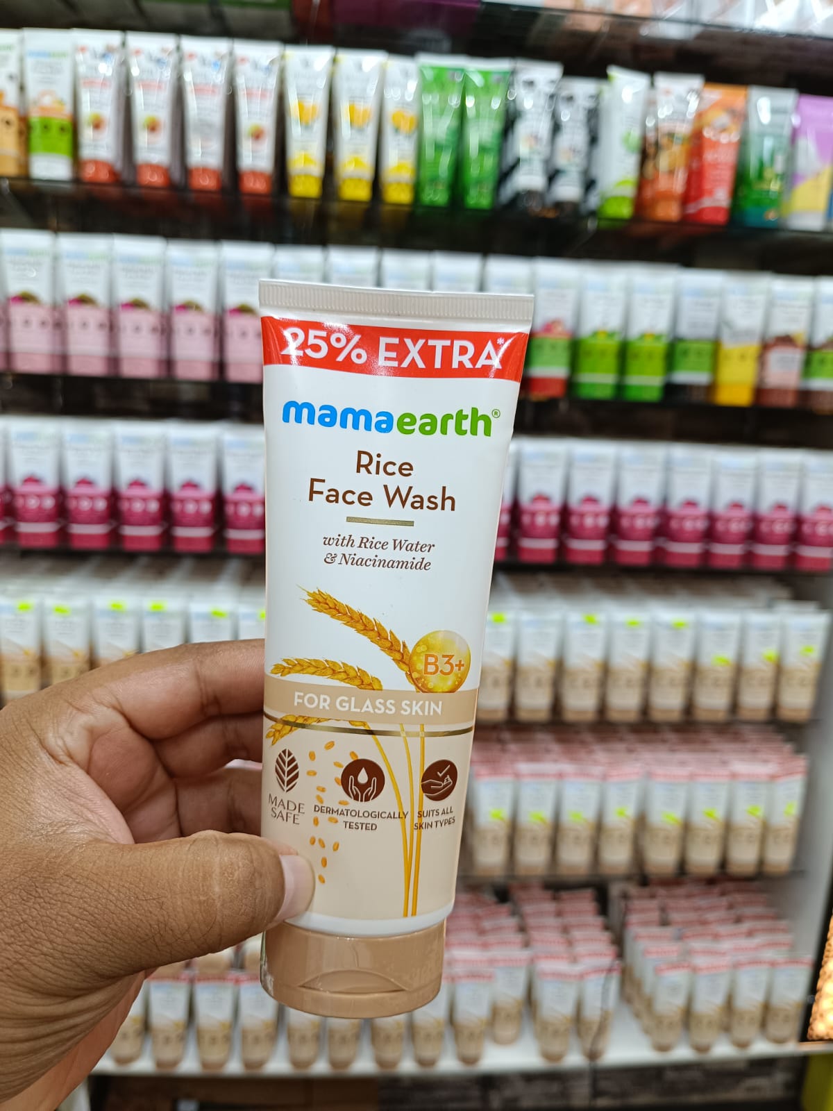 Mamaearth Rice Face Wash With Rice Water & Niacinamide For Glass Skin ...