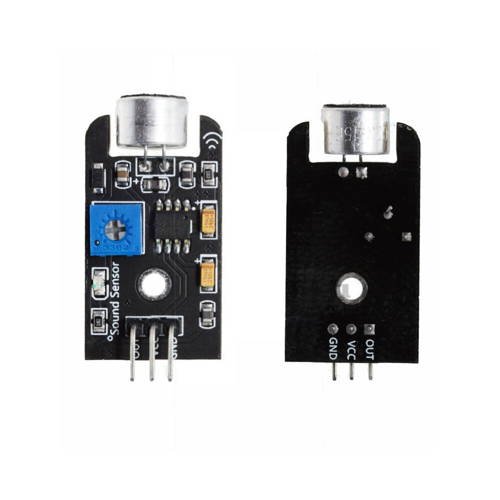 High-sensitivity Microphone Sound Sensor Module Analog Output to Detect Sound Level Electronic ...