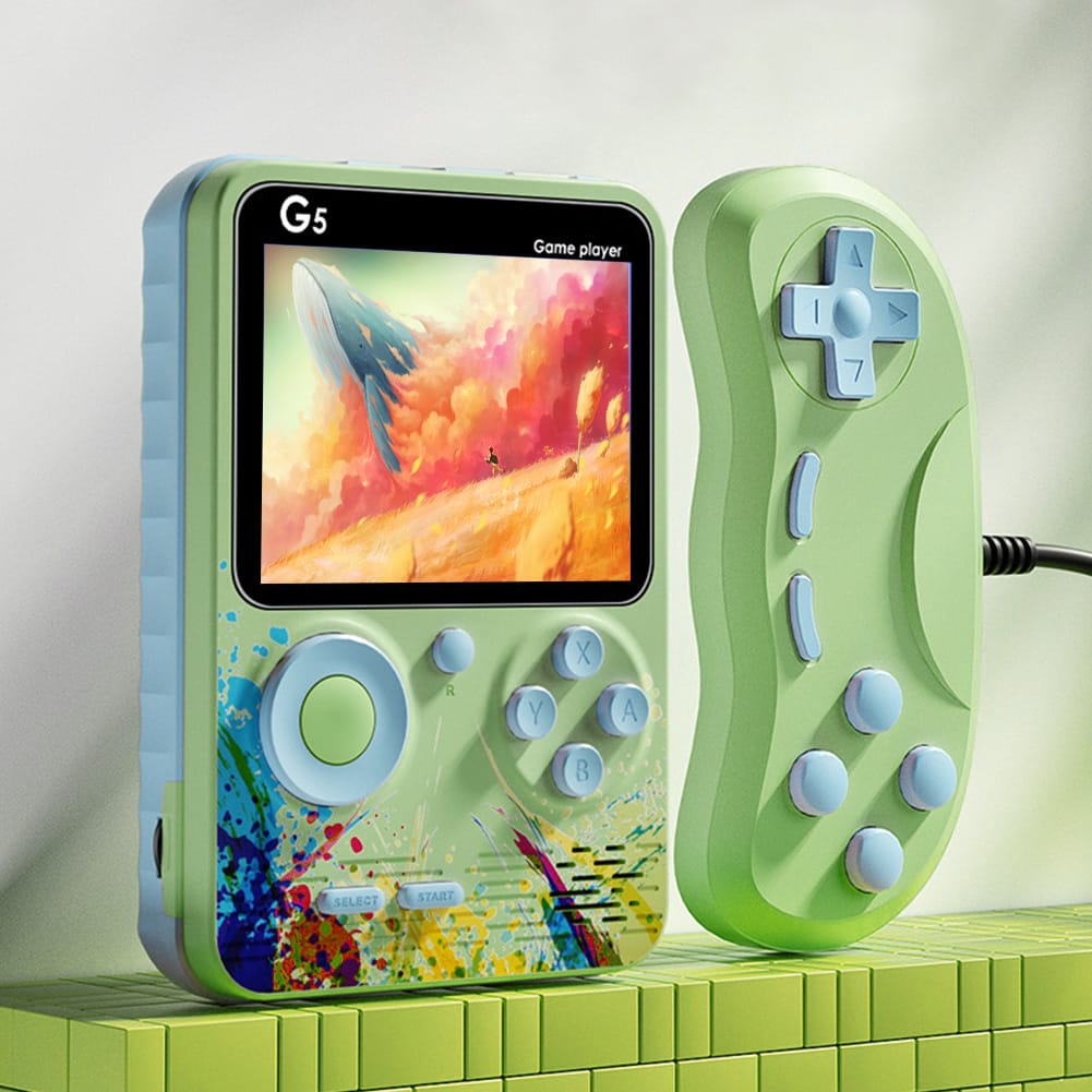 MiRUSI G5 Retro 3 inch Handheld Game Console Built-in 500 Classical FC ...
