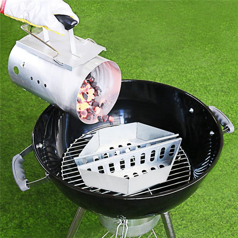 Charcoal Basket Stainless Steel Char Holder, Charcoal Container ...