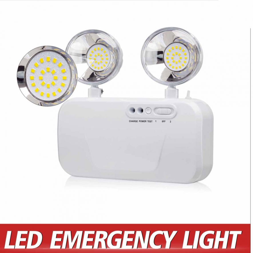 LED Emergency Lamp Rechargeable Emergency Light Twin Spot 10W 2x5W Home ...