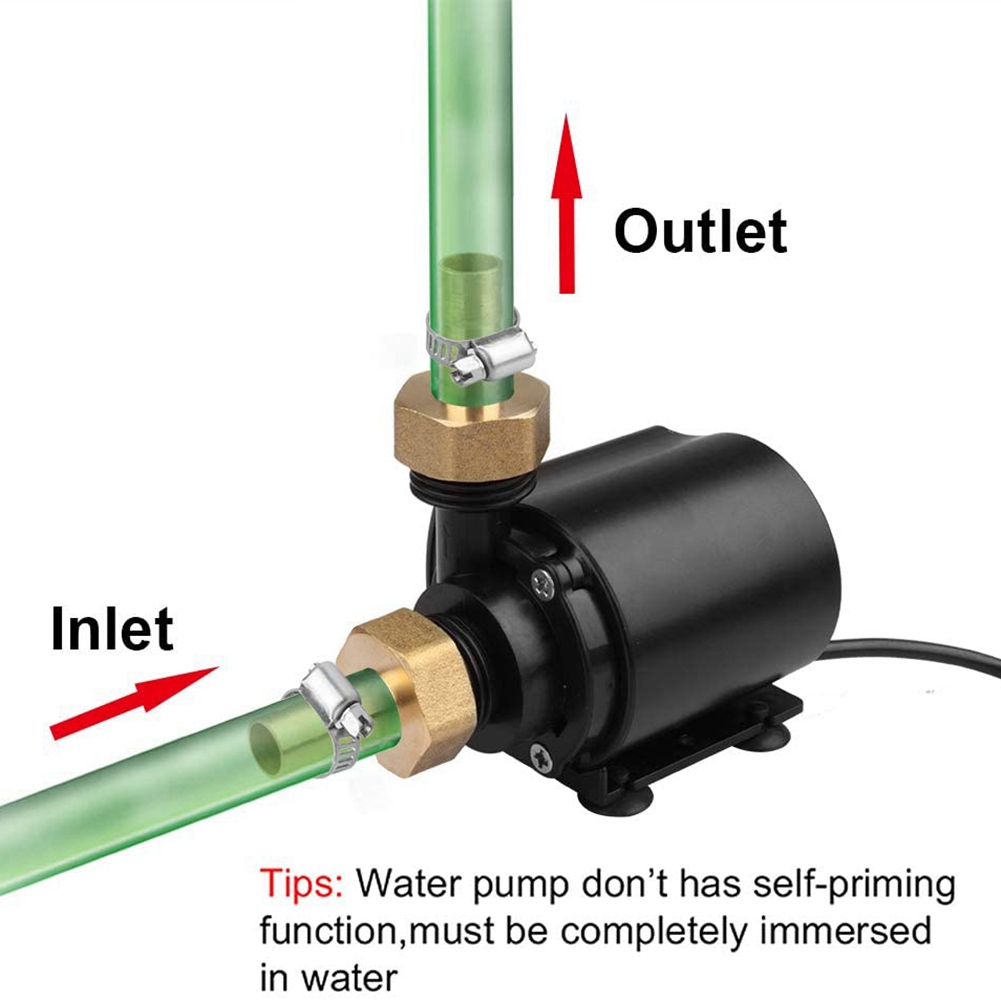 Miniature Brushless Water Pump DC 12V 5M 800L/H Regulating Motor ...