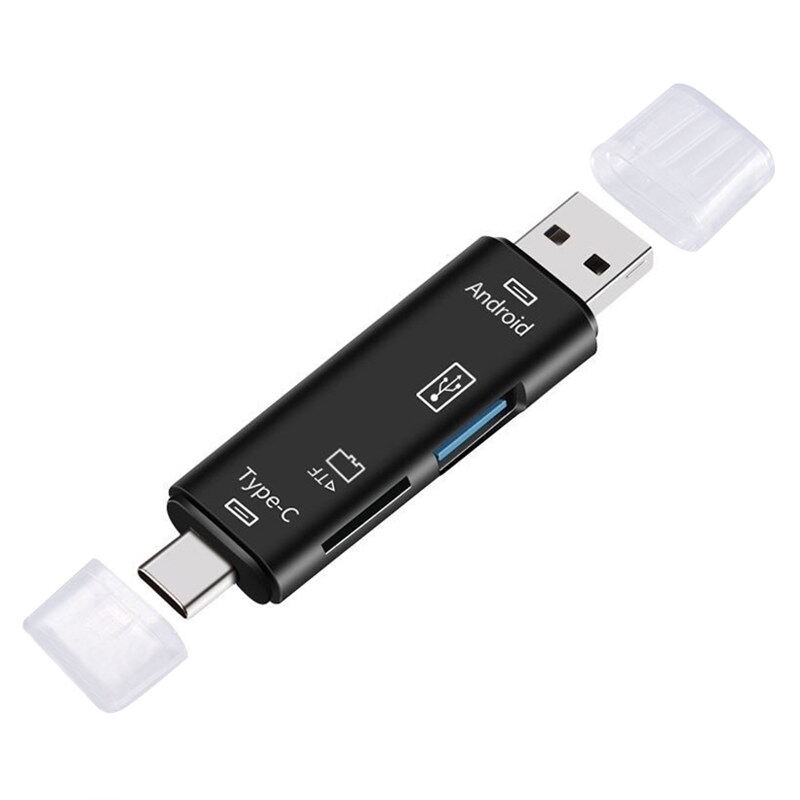 5 in 1 Card Reader USB OTG Type C/ USB/ Micro USB/ TF Memory Card ...