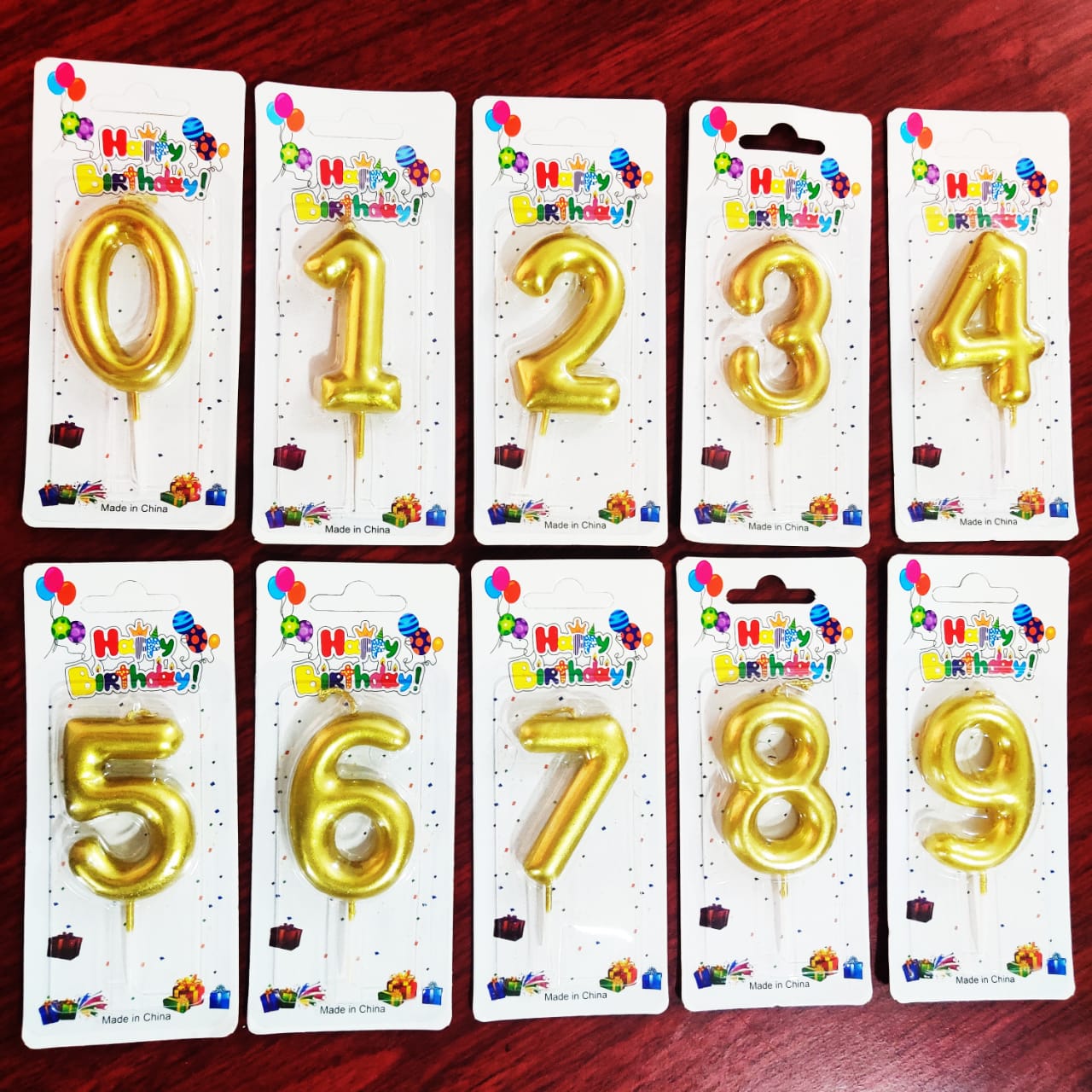 Silver and Gold Number Candles | Daraz.lk