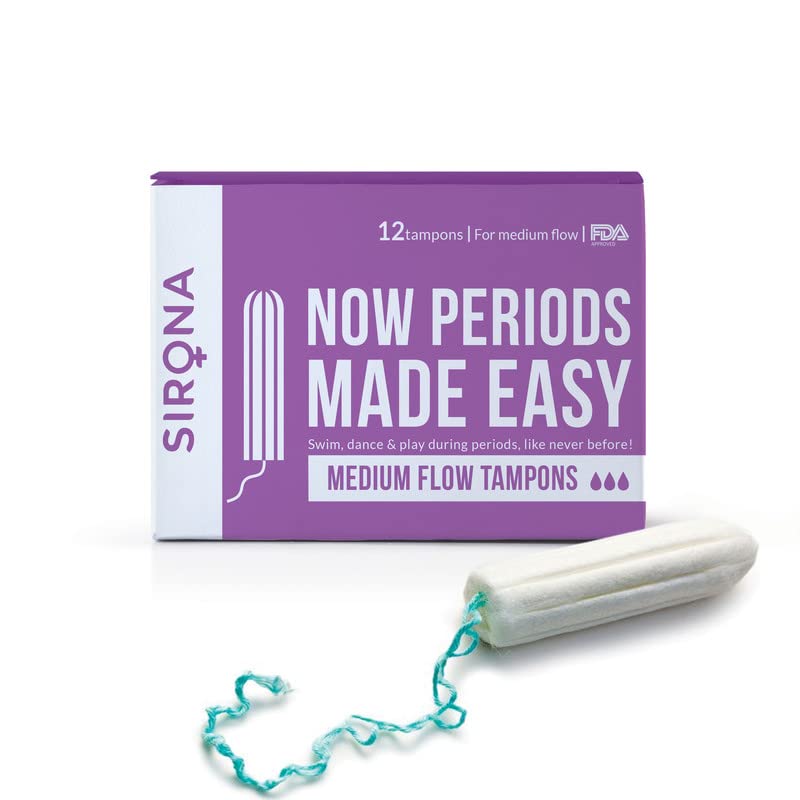 Sirona Period Made Easy Tampons - 12 Piece | For Medium & Regular Flow ...