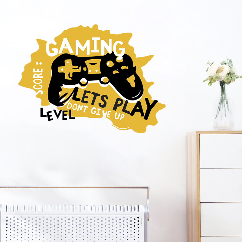 Gaming Zone Game Wall Sticker Playroom Bedroom Eat Sleep Game Repeat ...