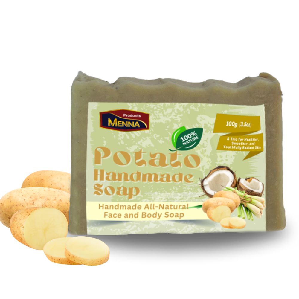 Menna Products Potato Handmade Soap 100g - Best for Pigmentation and ...