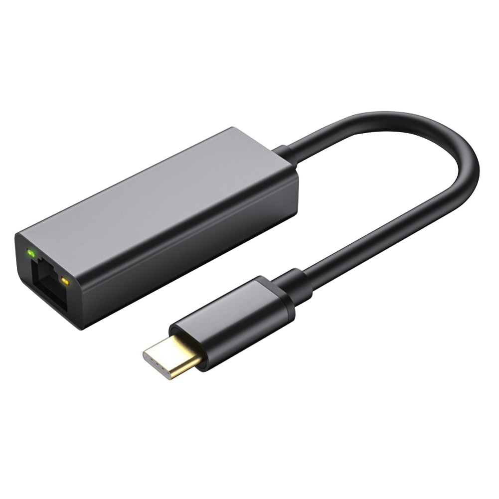 1000Mbps Type-C To RJ45 Internet Cable Plug and Play USB To Ethernet ...
