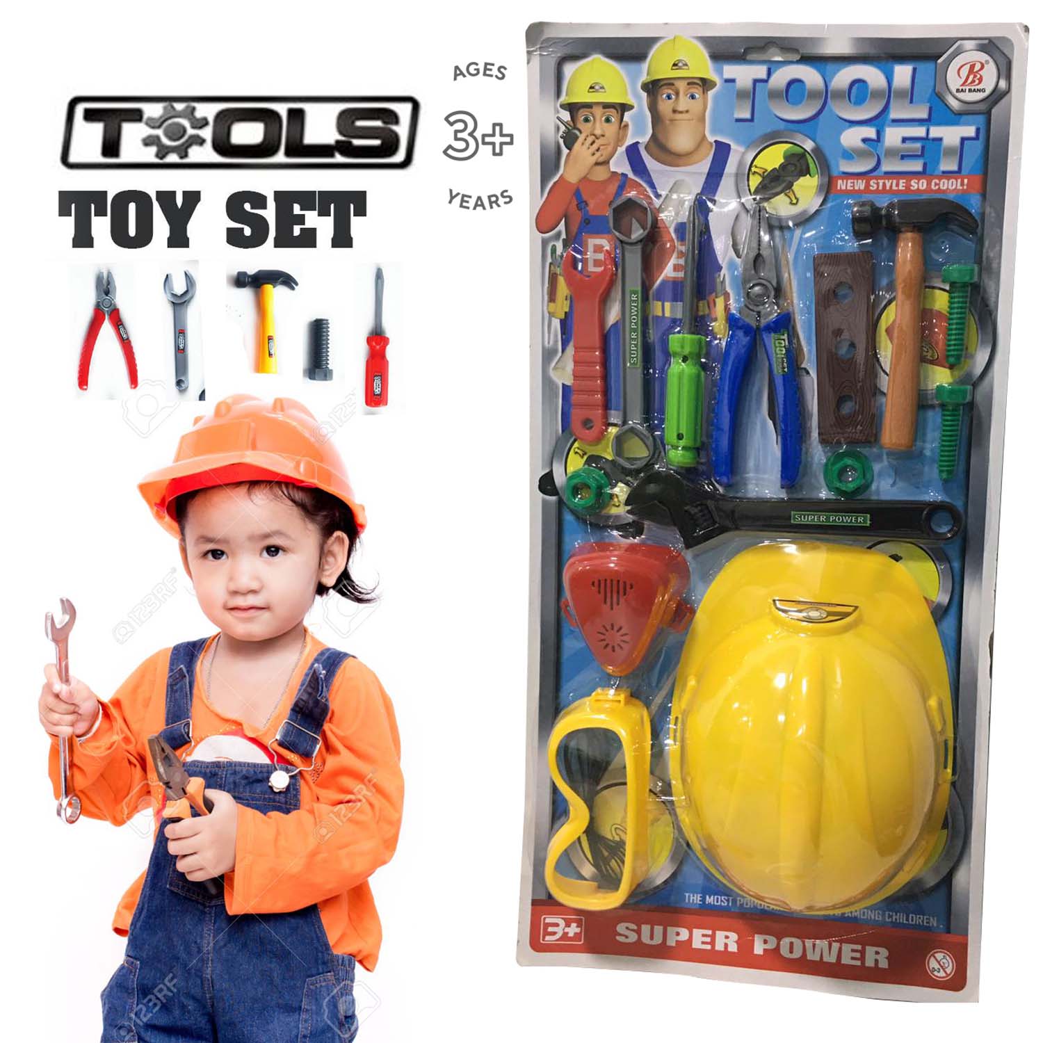 Toy Tool Set Construction Toys For Kids Playing Engineer Set | Daraz.lk
