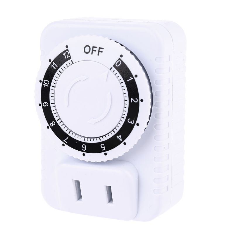 24 Hour Plug-in Compact Timer Plug Socket Mini Saver Mechanical Timer ...