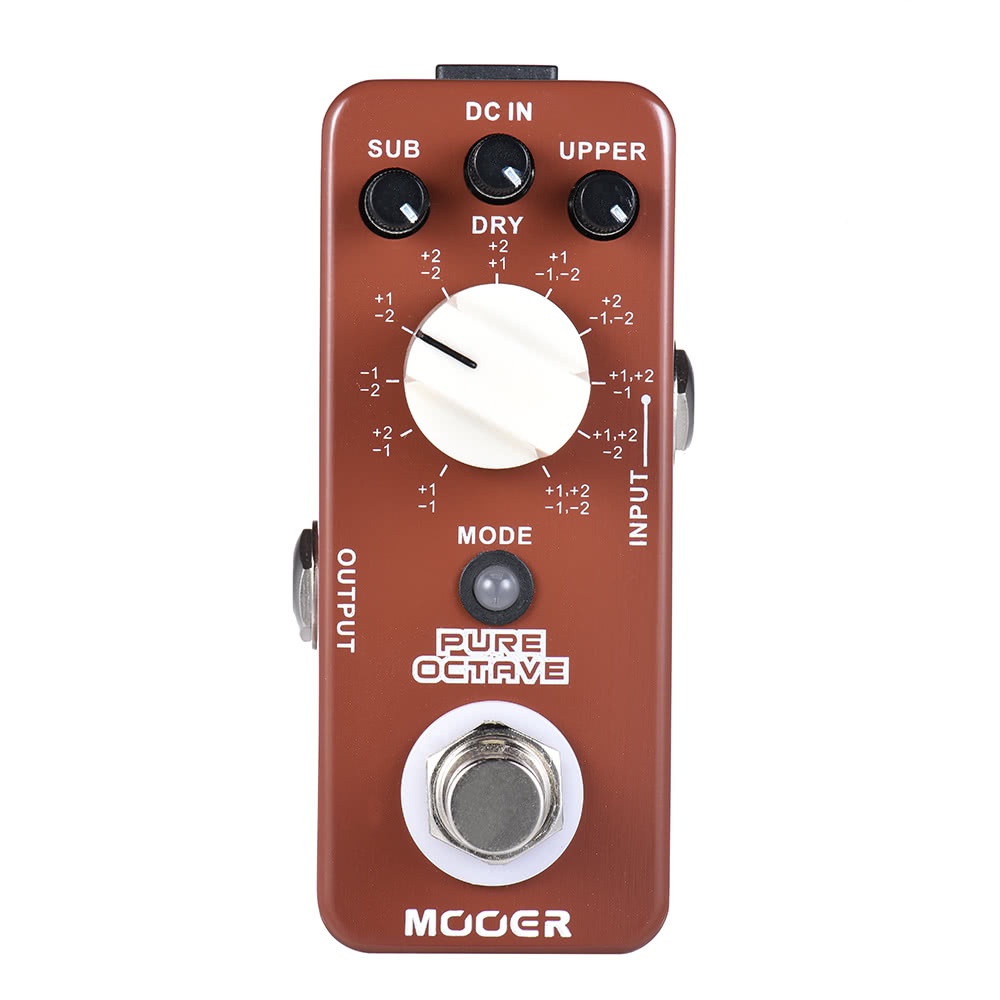 MOOER PURE OCTAVE Mini Octave Guitar Effect Pedal 11 Octave Modes True ...