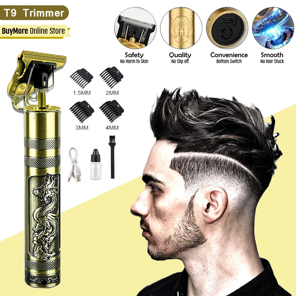 T9 Vintage Professional Trimmer Dragon Hair Cutting Machine Hair ...