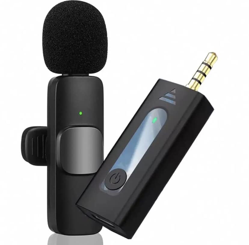 K35 Wireless Microphone Portable Audio Video Recording Plug Play Mic ...