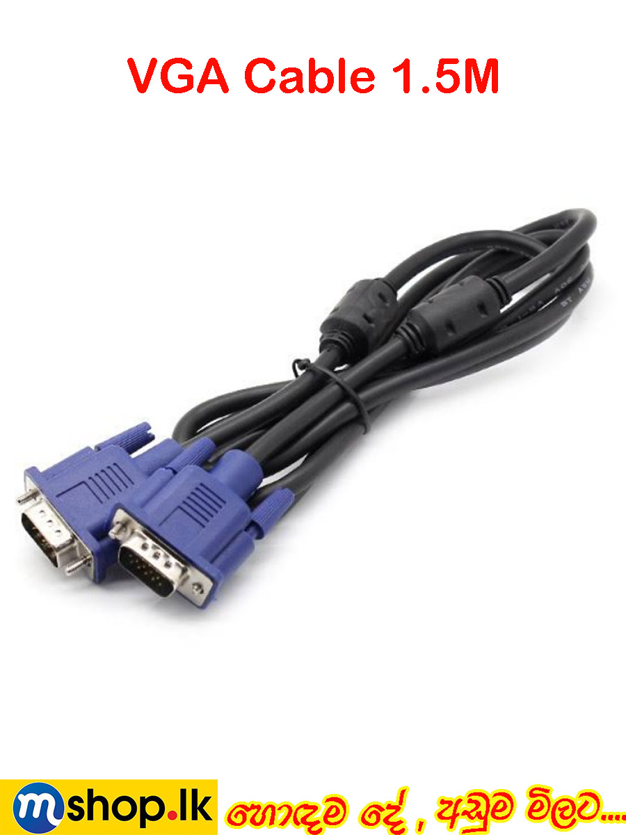 VGA Cable 1.5M | Daraz.lk: Buy Online at Best Prices in Srilanka | Daraz.lk