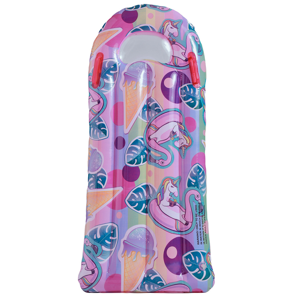 Children Inflatable Surfboard Lightweight with Handle Swim Kickboard ...