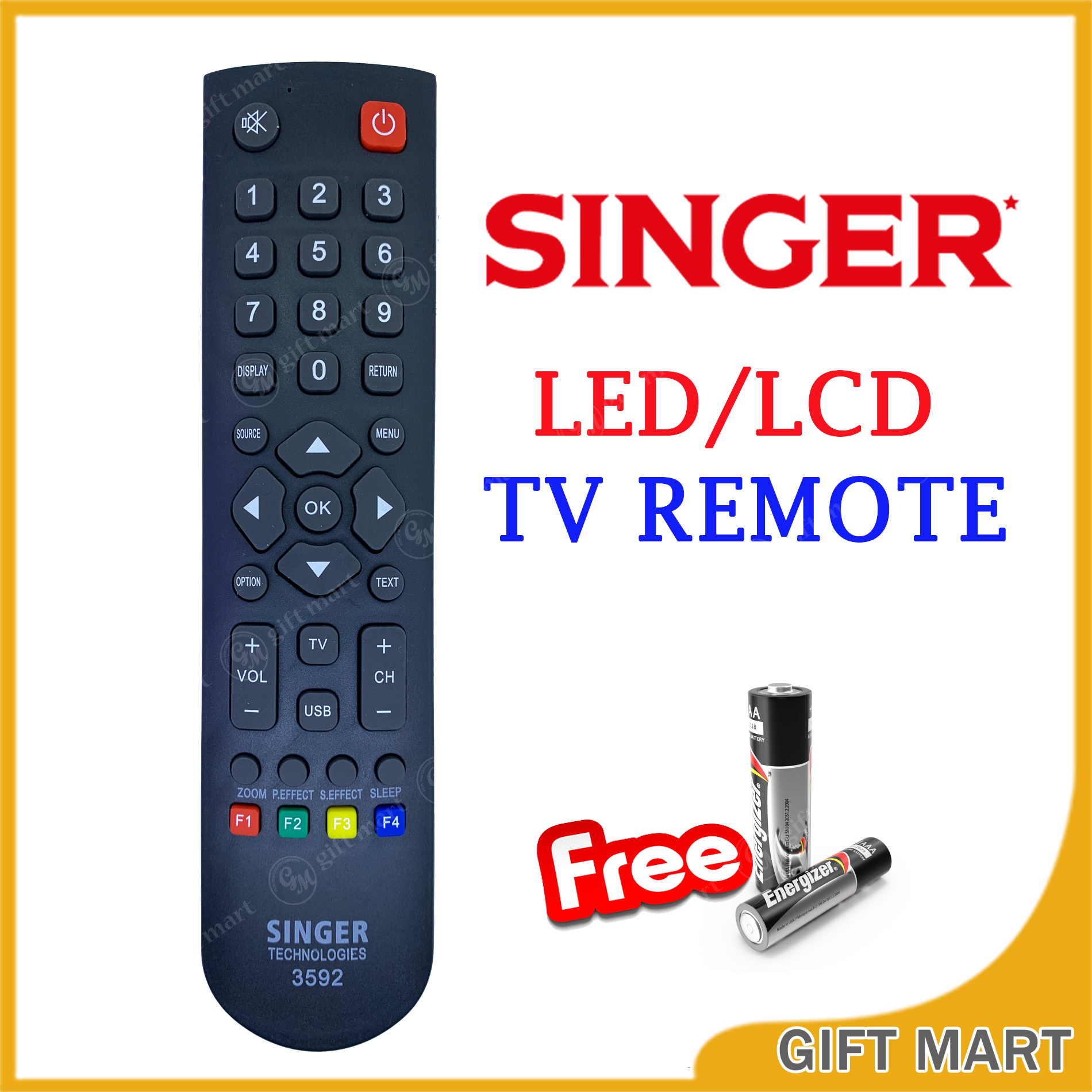SINGER TCL LED / LCD TV Remote Controller With Batteries | Daraz.lk