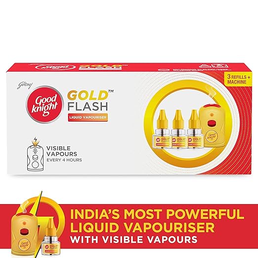 Good Knight Gold Flash Liquid Vapourizer | Mosquito Repellent Combo ...