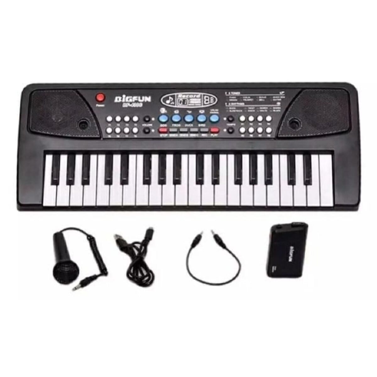 Electronic Keyboard Organ Piano 37 Keys With Mini Microphone BIG FUN ...