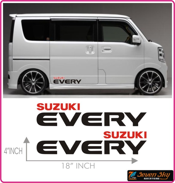 Suzuki Every Van Side Body Stickers Buddy Van Prius WAGON R Buddy Van ...
