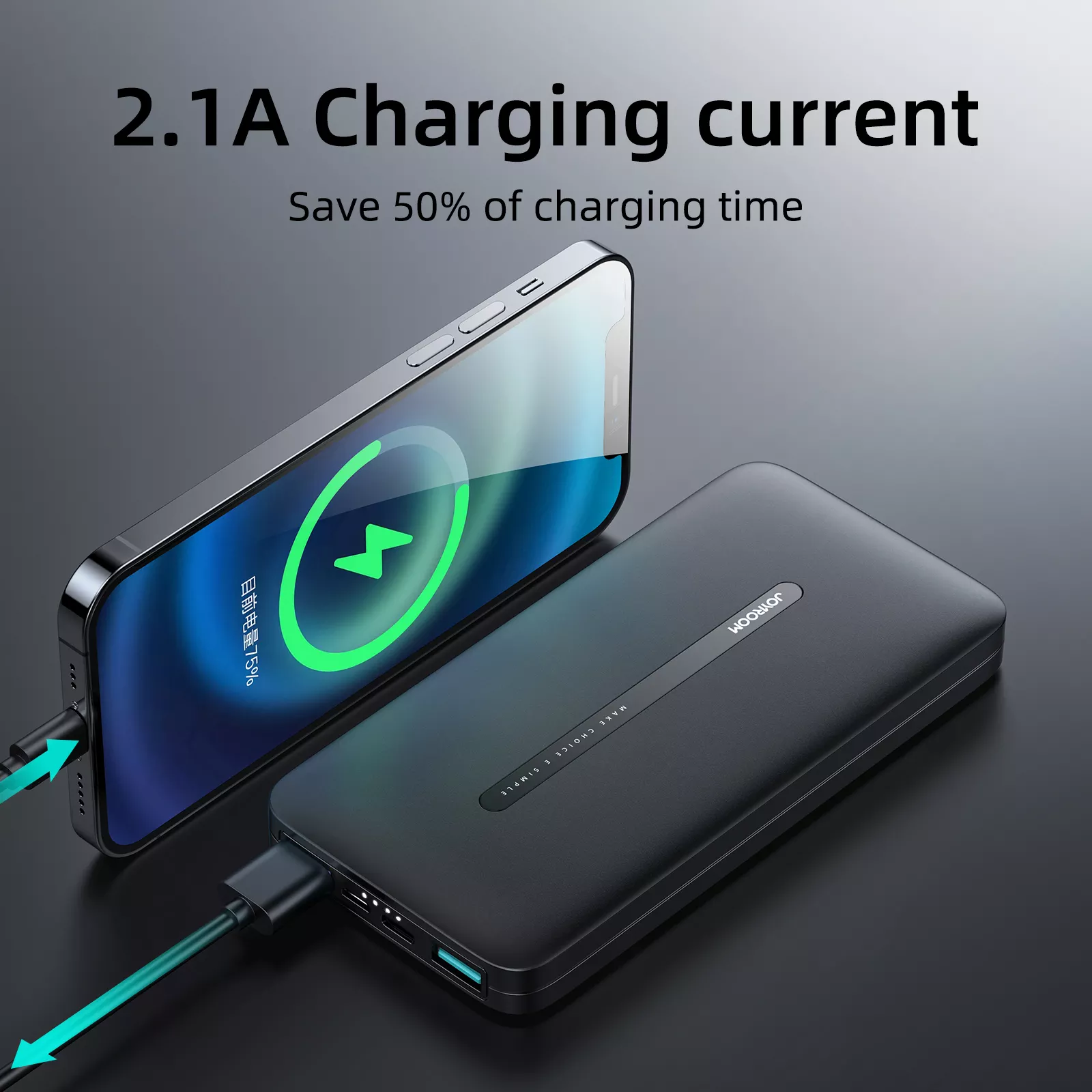 Joyroom 10,000mAh Power Bank Digital Display | JR-T012 | Daraz.lk