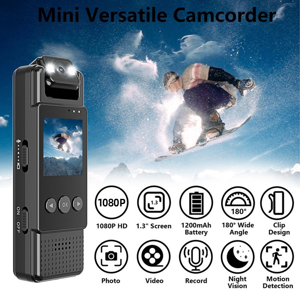 1080P Wi-Fi Body Camera with Audio and Video Recording Wearable Body ...