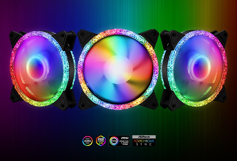 RGB Cooling Fan (Crystal) | Daraz.lk