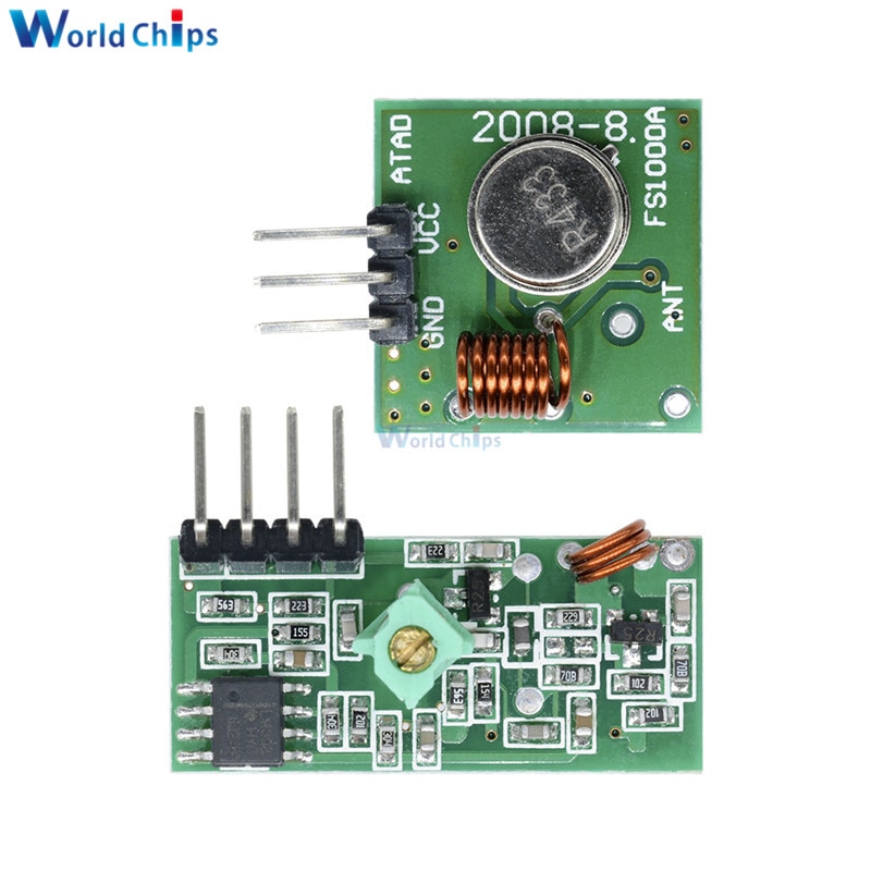 5pair 433 Mhz RF Transmitter and Receiver Module Link Kit for ARM/MCU ...