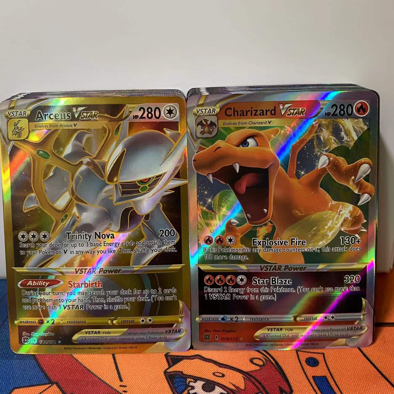 100 - 500Pcs Pokemons Card Shining Charizard Vmax Tag Team GX Mega ...