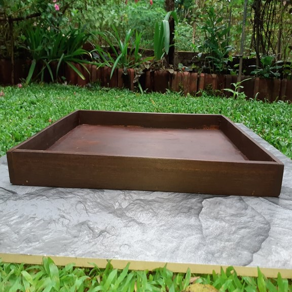 Rectangle H 5cm X W 30Cm X L 40Cm Handmade Wooden Tray Sri Lanka | Daraz.lk