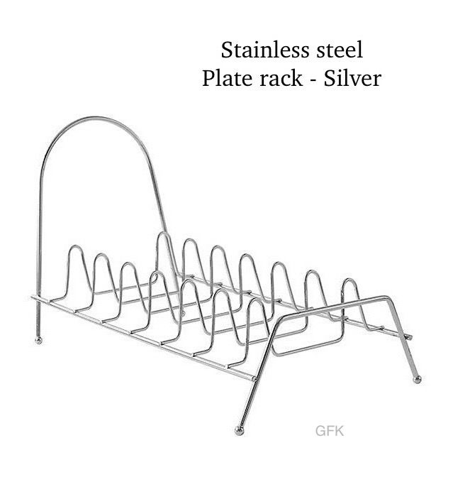 6 Compartments Plate Lid Organizer Rack Holder | Daraz.lk
