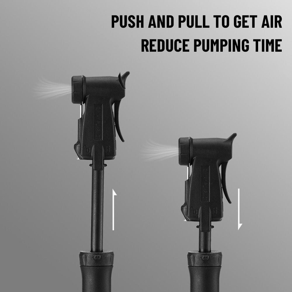 Bicycle Air Pump Inflator 1680 Portable Air Pressure for Cycling Frame ...