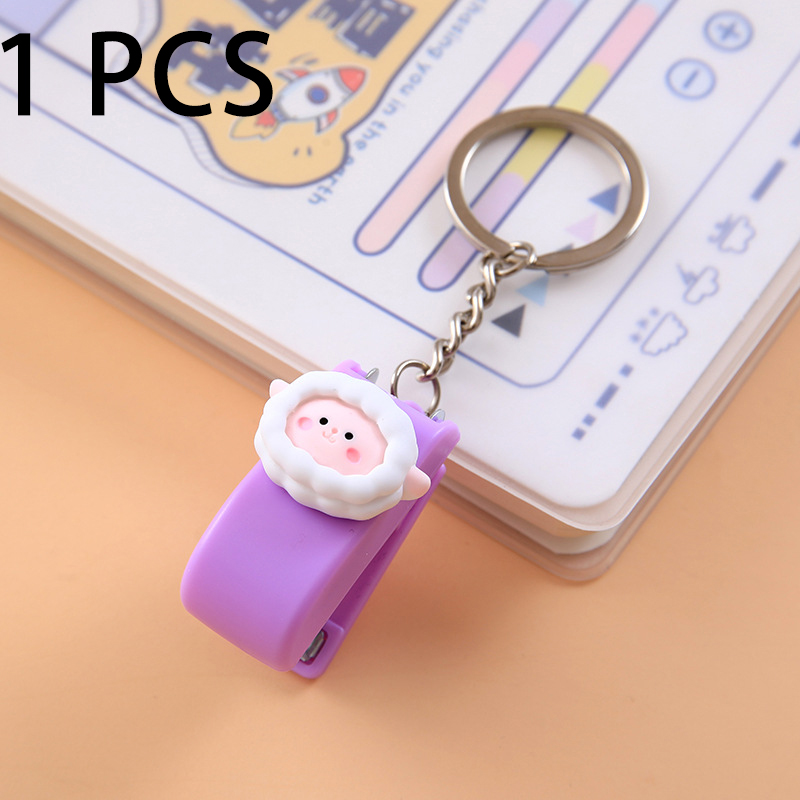 1/3Pcs Cartoon Animal Mini Stapler Cute Portable Stapler Keychain ...