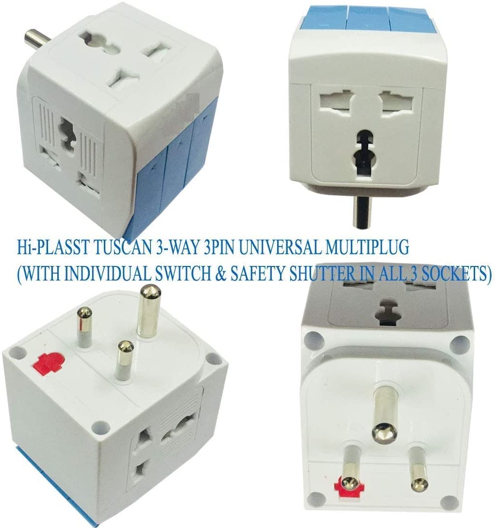Multi Plug - Multi Socket (13A Flat Pin 5A Round Pin) Universal Plug ...