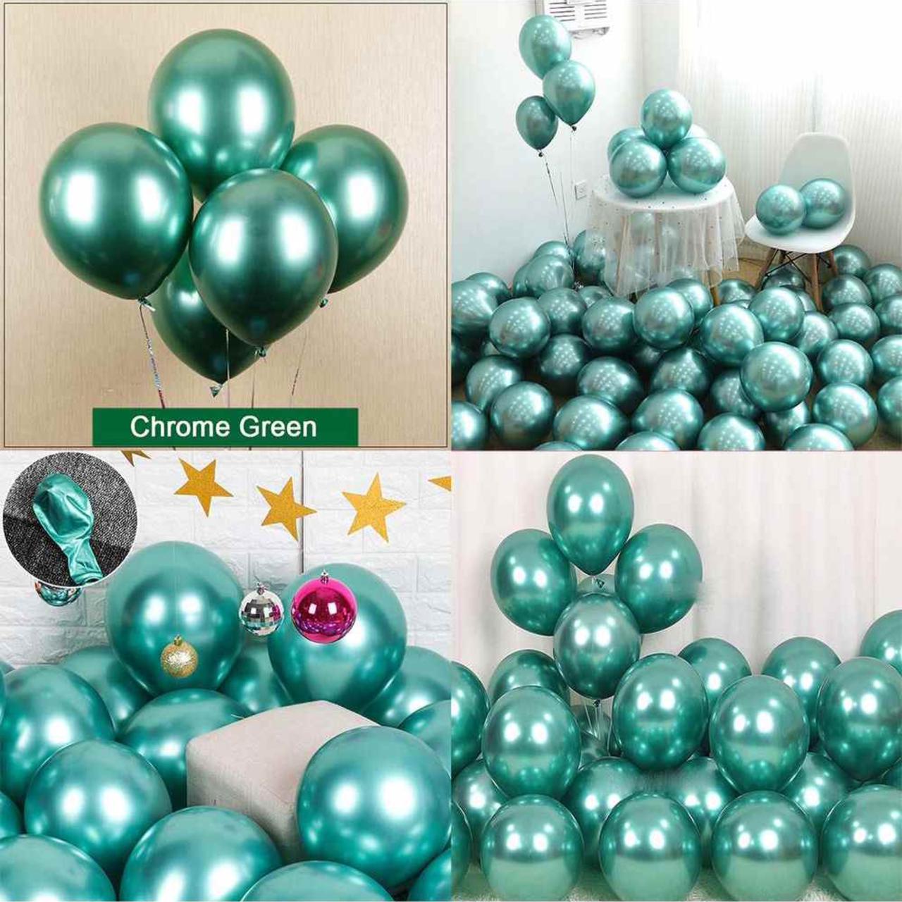 10Pcs Pearl Latex,Chrome & Confetti Balloons -10 inch Size - birthday ...