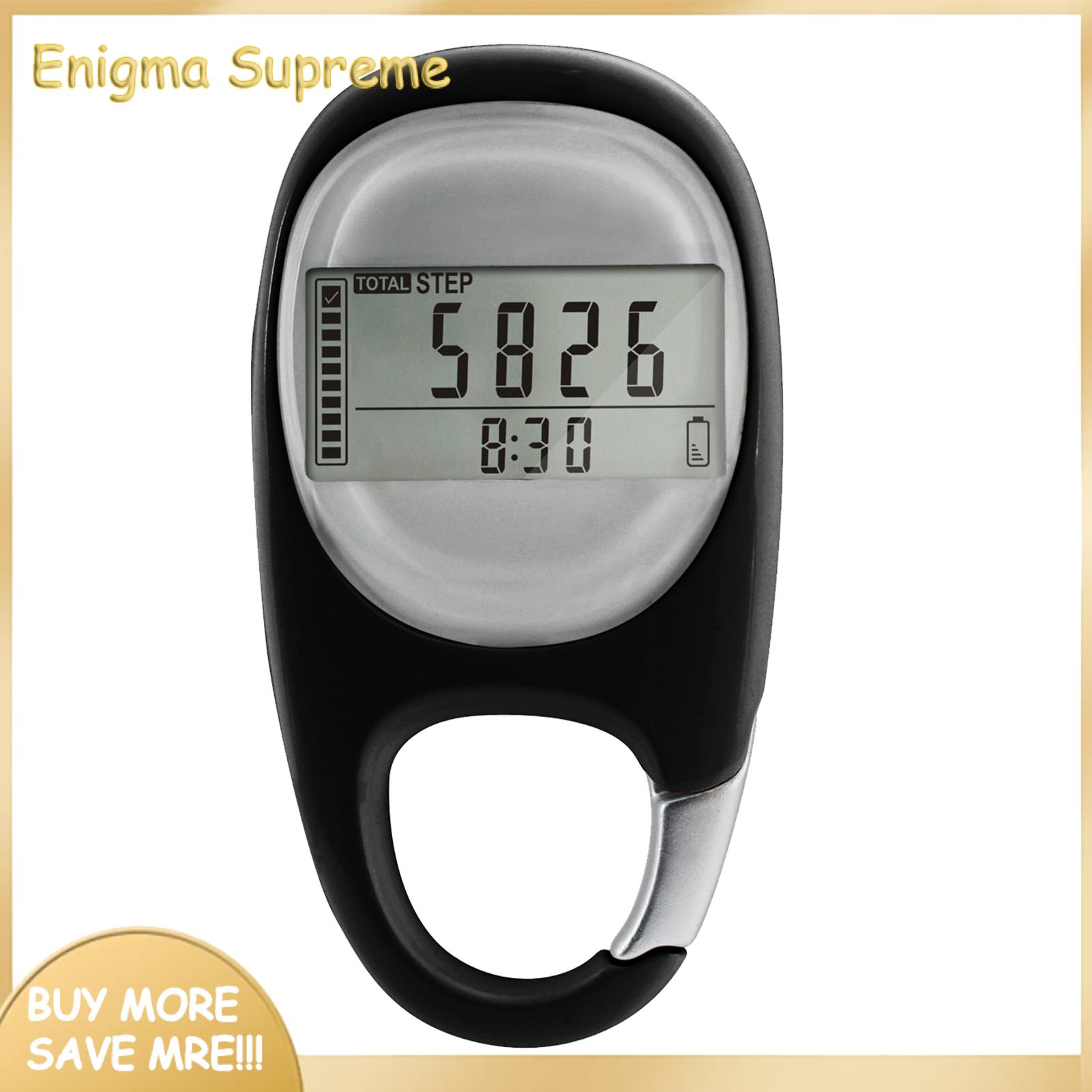 Enigma- Compact Pedometer Compact 3d Pedometer with Large Display Step ...
