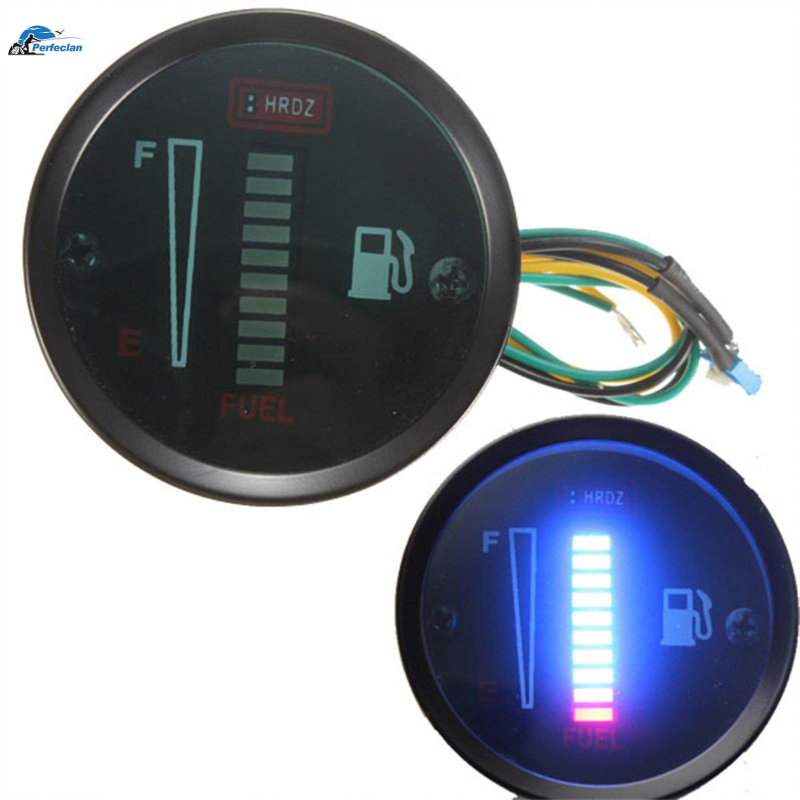 Car Motorcycle Fuel Level Meter Gauge Fuel Tank Gauge 1 Red LED ...