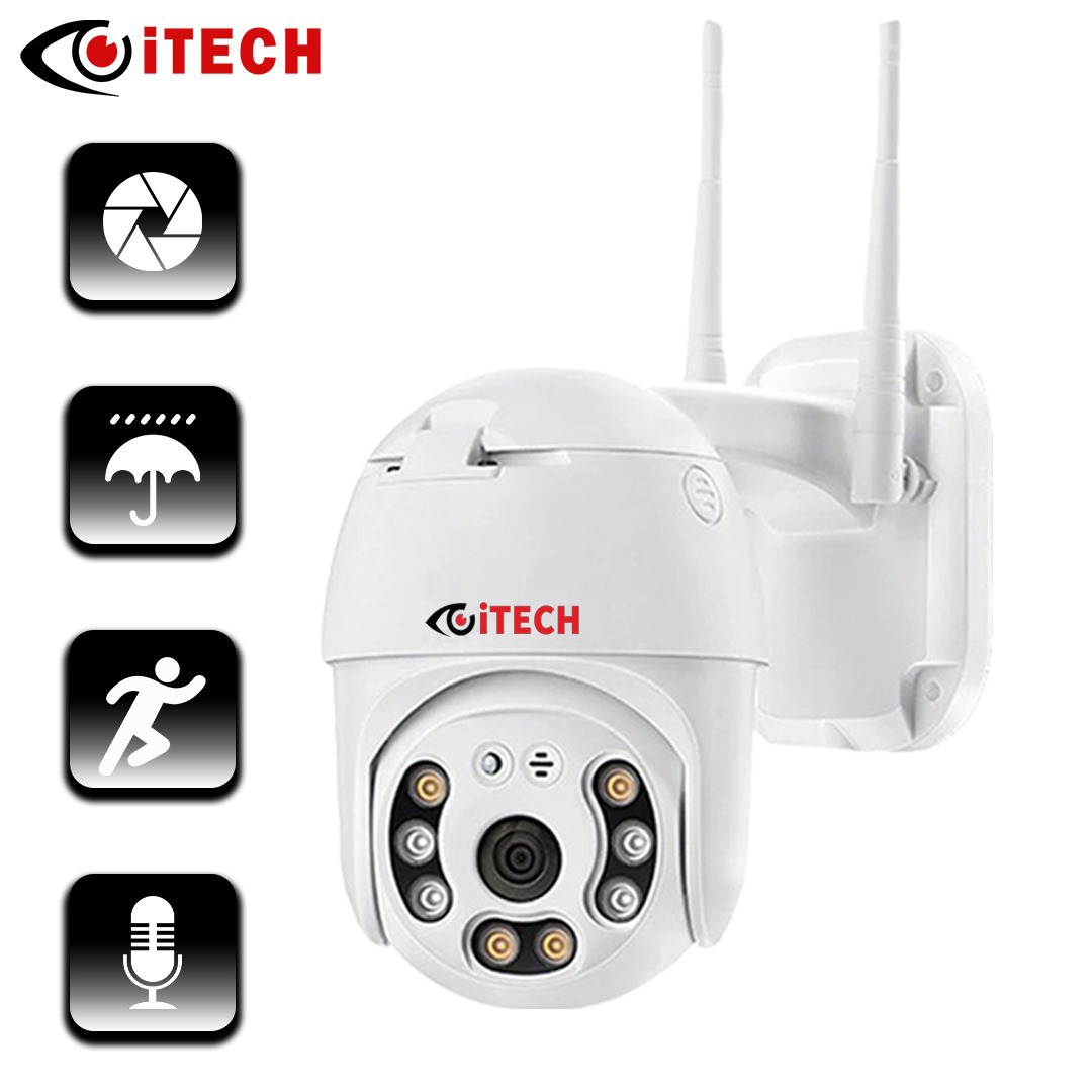 4MP Full HD PTZ WiFi Camera H.265 Auto Tracking-Wireless IP Camera 4x ...
