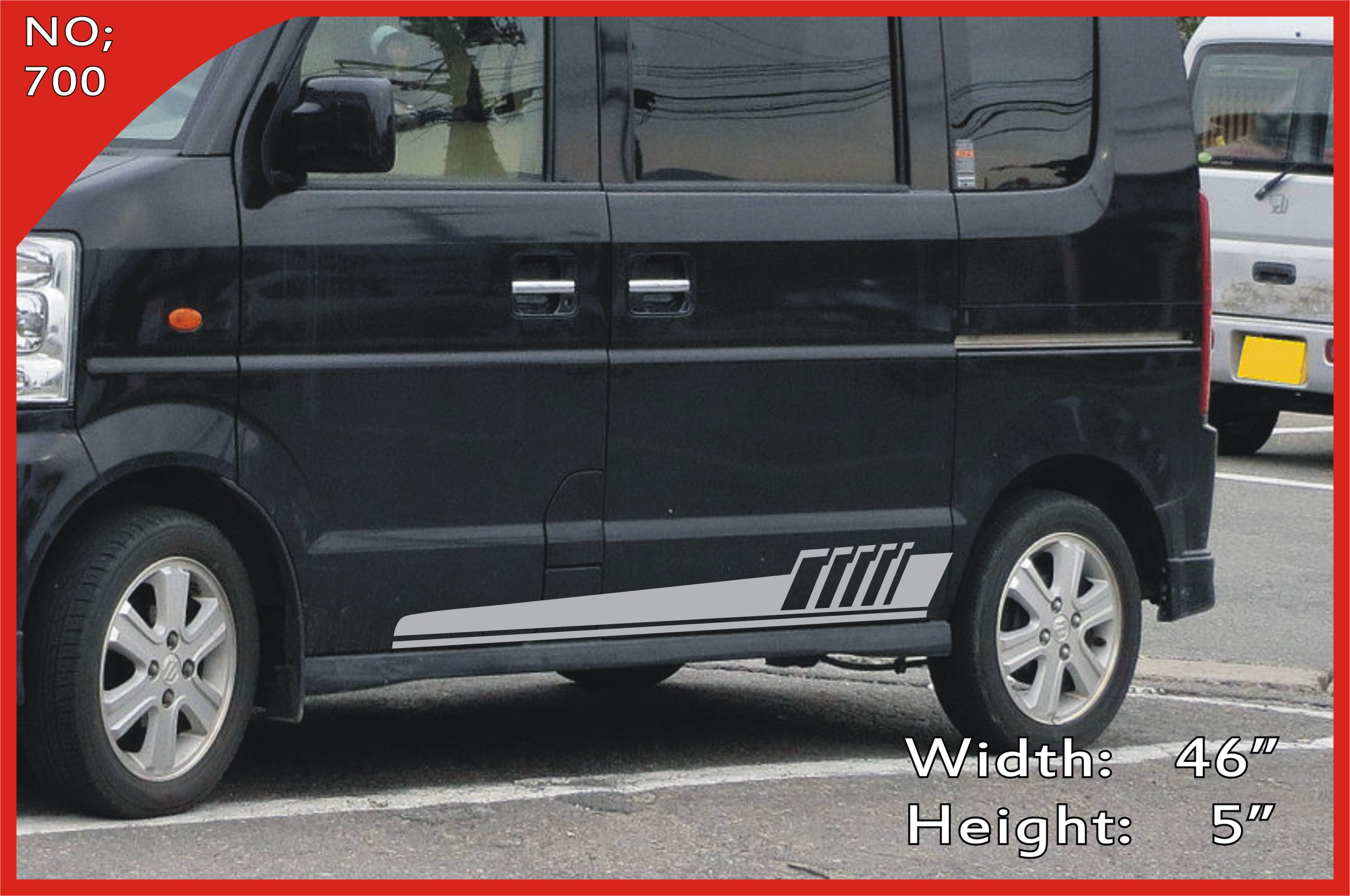 Car Side Body Stickers Van Buddy Van Mini Car Hybrid Car Sports Car Kdh ...