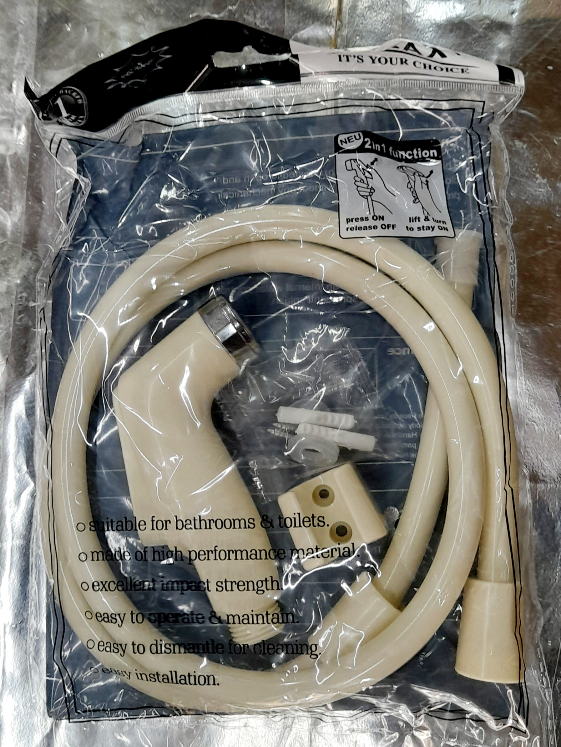 Brassco Bidet Shower Set Bidet Spray Hand Shower Bathroom PVC | Daraz.lk
