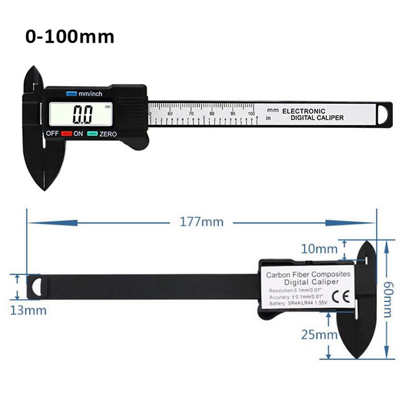 Electronic Vernier Caliper LCD Screen 0.01mm 100/150mm Messchieber ...