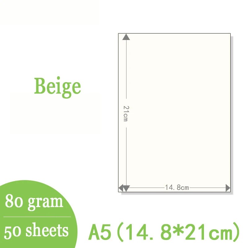 Beige Dowling Paper Printing Paper A3 A4 A5 Light Yellow Book Paper ...