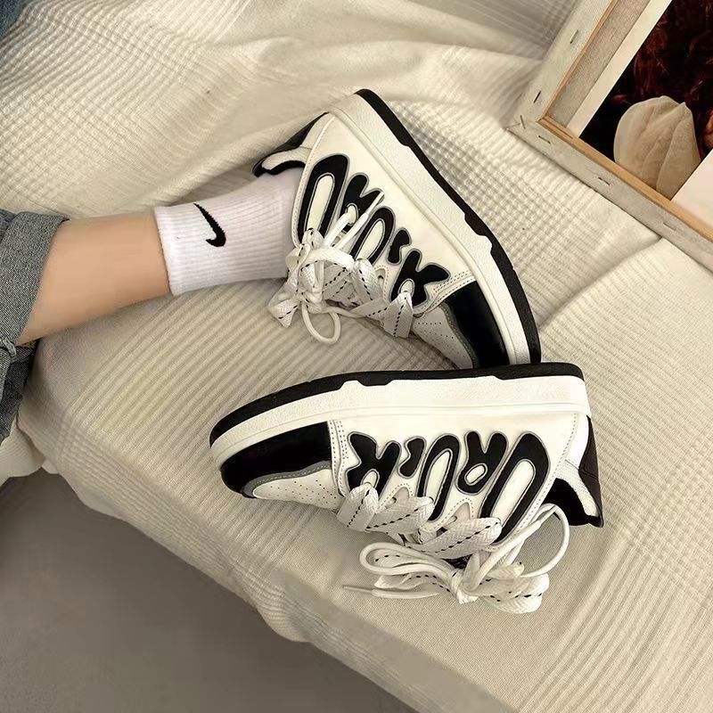 Low-Cut Skateboard Shoes Niche Harajuku Women's New Design round Toe ...