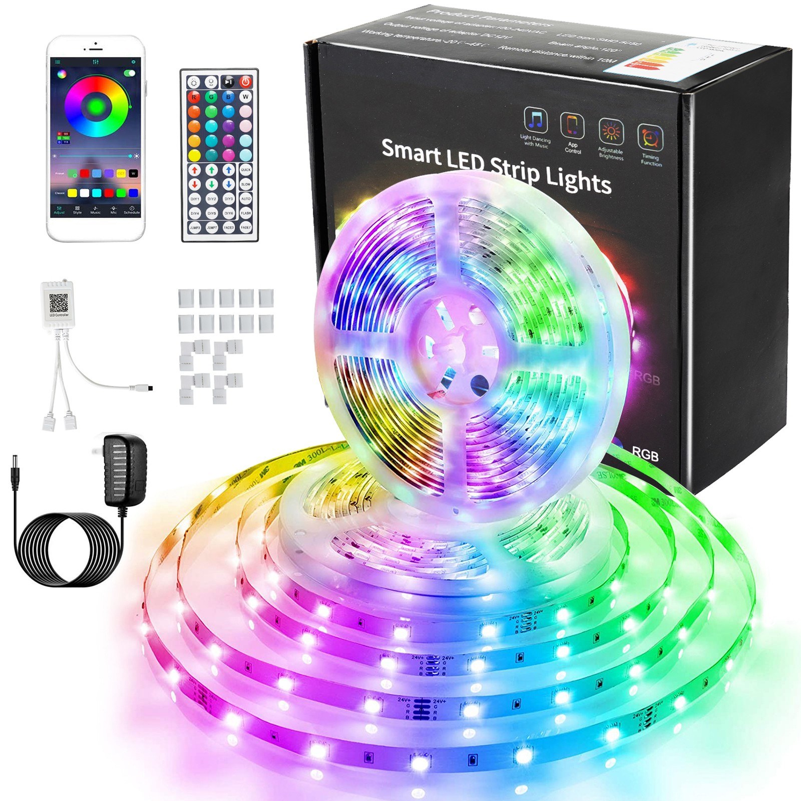 RGB LED trip Lights 20M 600LEDs 5050RGB Light trip | Daraz.lk