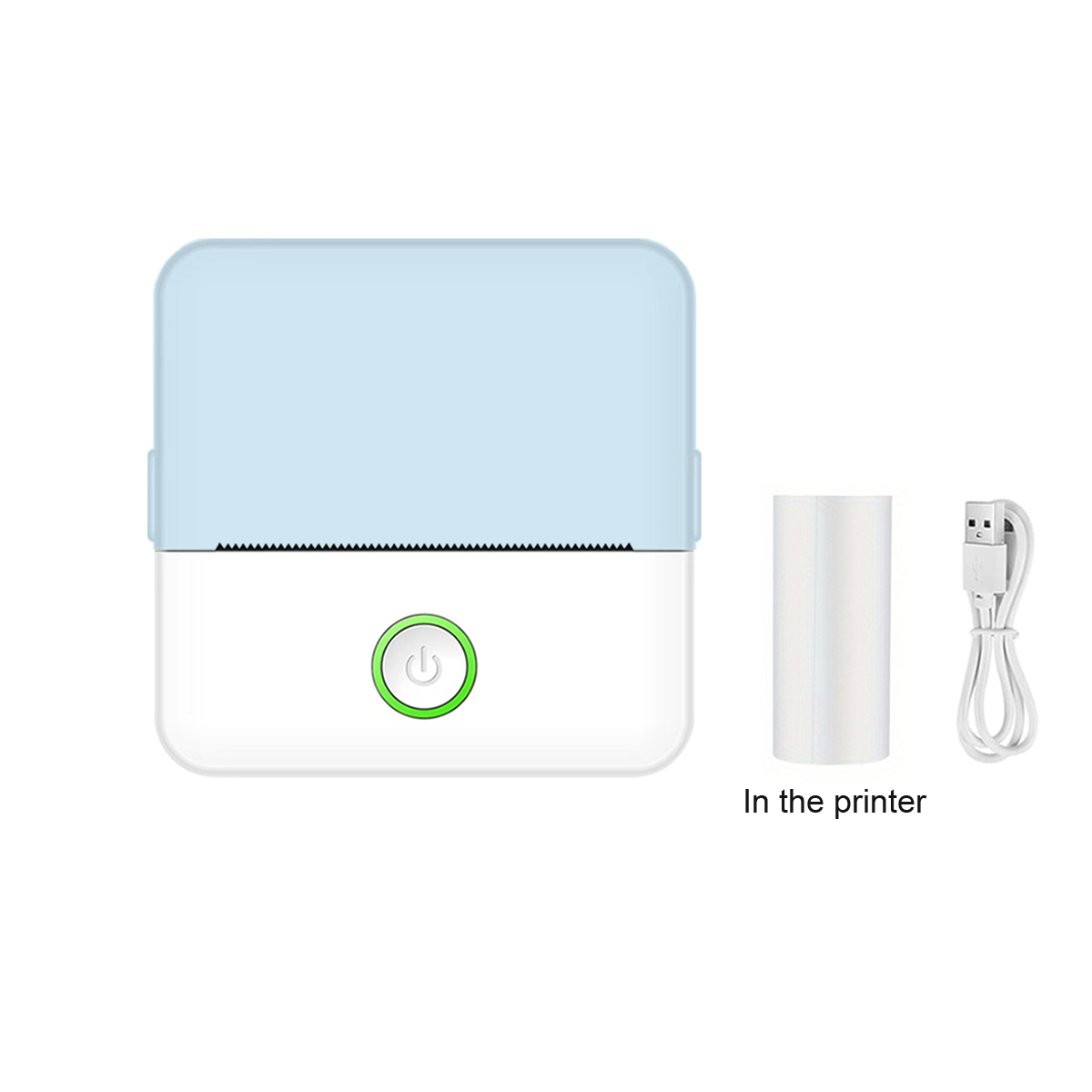 Mini Printer, Inkless Sticker Maker, Free Cut Small Pocket Printer ...