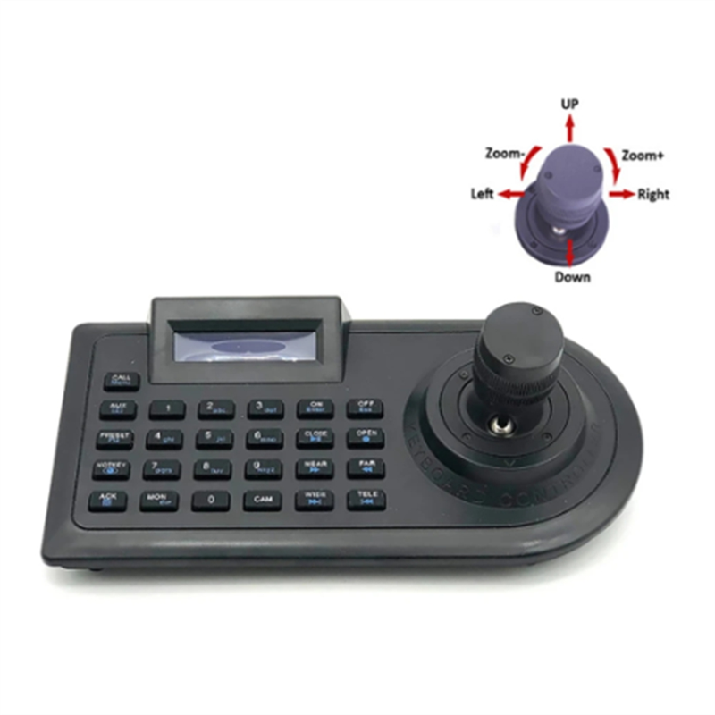 3D Axis Joystick CCTV Keyboard Controller Keypad for AHD Security PTZ ...