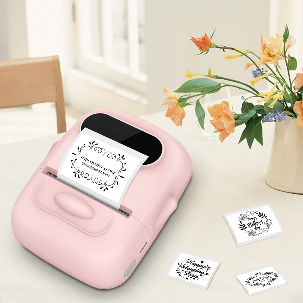 Portable Mini Printer P50 Thermal Adhesive Label Printer without Ink ...