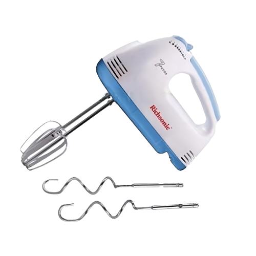 Richsonic RH-501 Hand Mixer – 150W | 5-Speed Control | Beaters & Dough ...