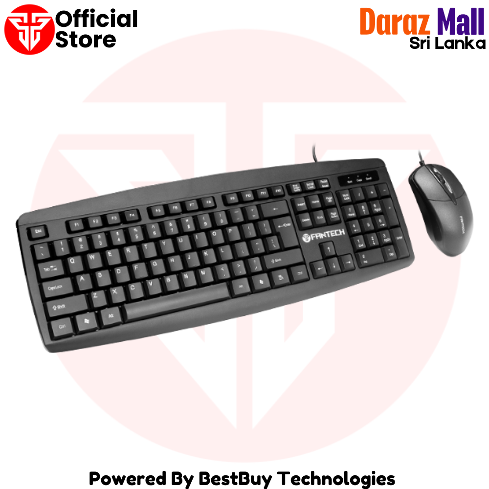 Fantech KM100 Wired Office Keyboard and Mouse Combo | Daraz.lk