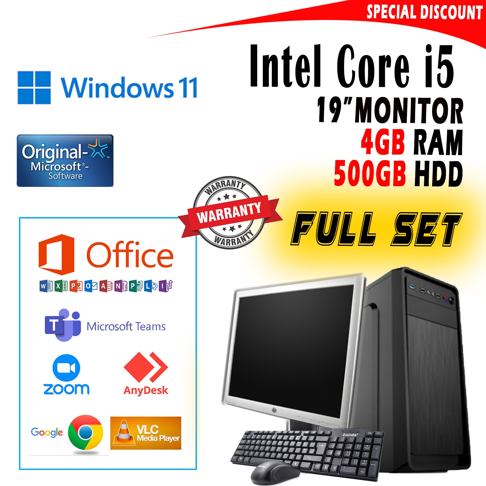 Core i5 H61 3RD GEN Desktop Computer 4GB / 8GB /16GB RAM 500GB | Daraz.lk