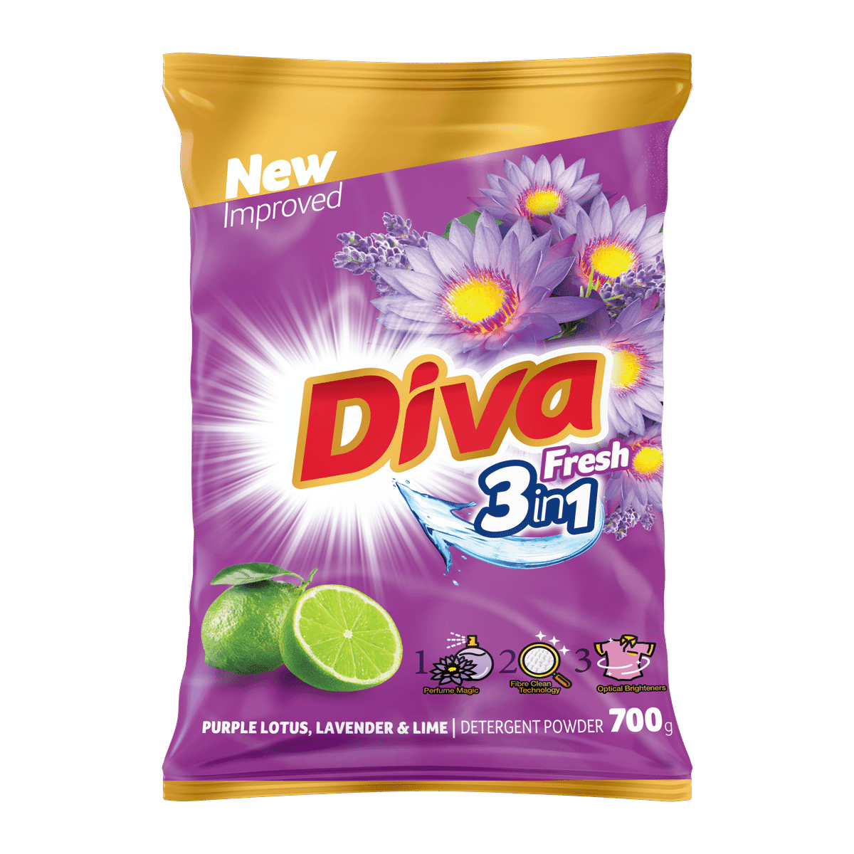 Diva Detergent Powder Lotus, Lavender & Lime 700G | Daraz.lk